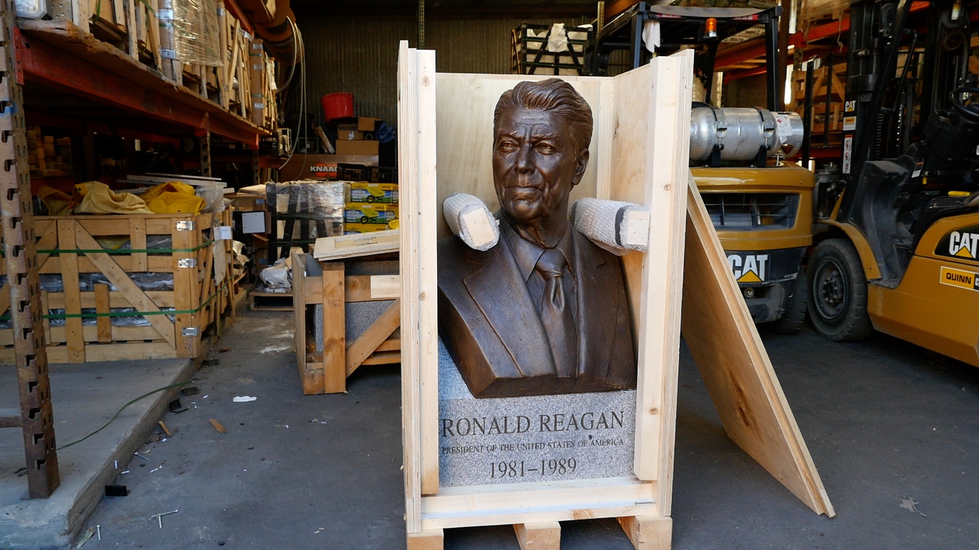 Replica of Bulgarian Reagan Bust Arrives At YAF's Reagan Ranch Center ...