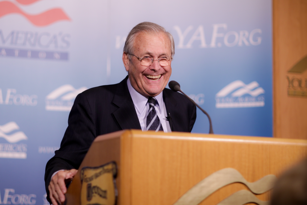 Statement on the Passing of Secretary Donald Rumsfeld - Young America's ...