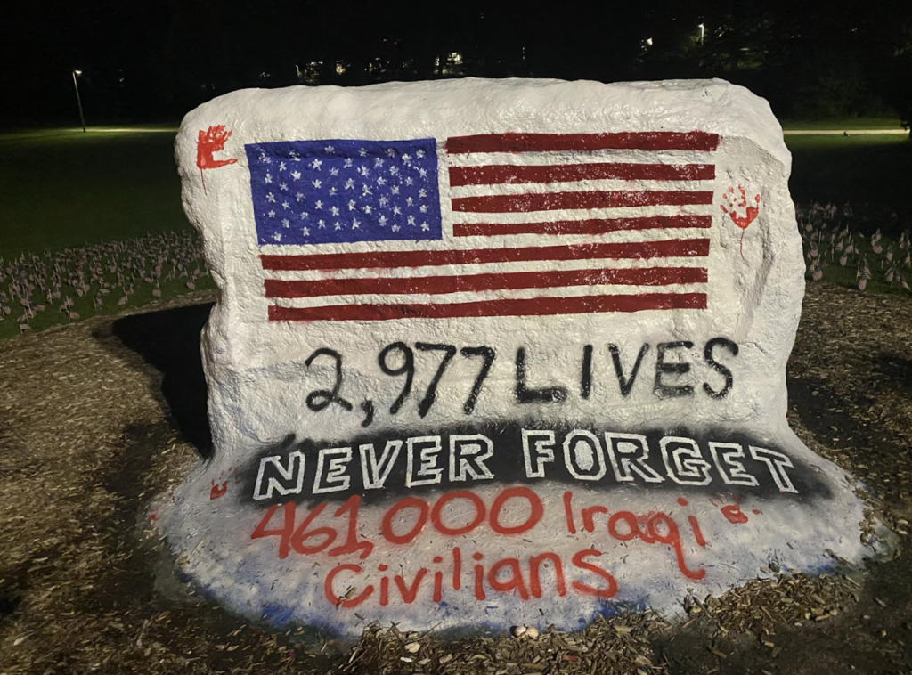 Vandals Deface MSU YAF’s 9/11: Never Forget Project For the Second Year ...